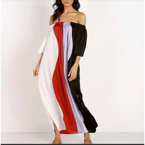 Mara Hoffman | Swim | Nwt Sala Dress Dune Color Block Wavy Coverup ...
